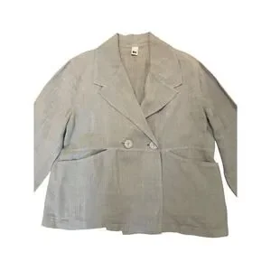 Liv | Jackets & Coats | Linen Jacket Double Breasted Oversized Blue Liv ...